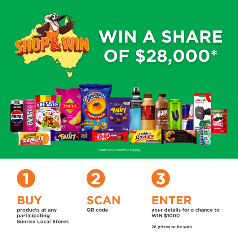 Current Competitions and Contests at Sunrise Local Stores